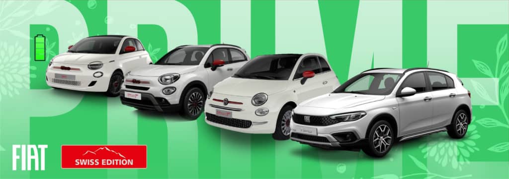 Profitez de primes exceptionnelles chez FIAT jusqu’à CHF 6’000.-
